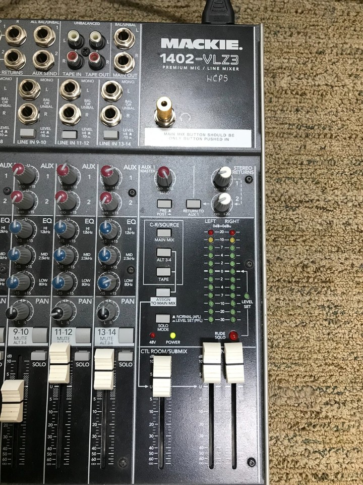 MACKIE 1402-VLZ 3 PRO / 14 CHANNEL MIC/LINE MIXER* | eBay