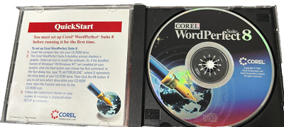 Corel WordPerfect Suite 8 CD-ROM (PC, 1997, WIn95) Vintage Office ...