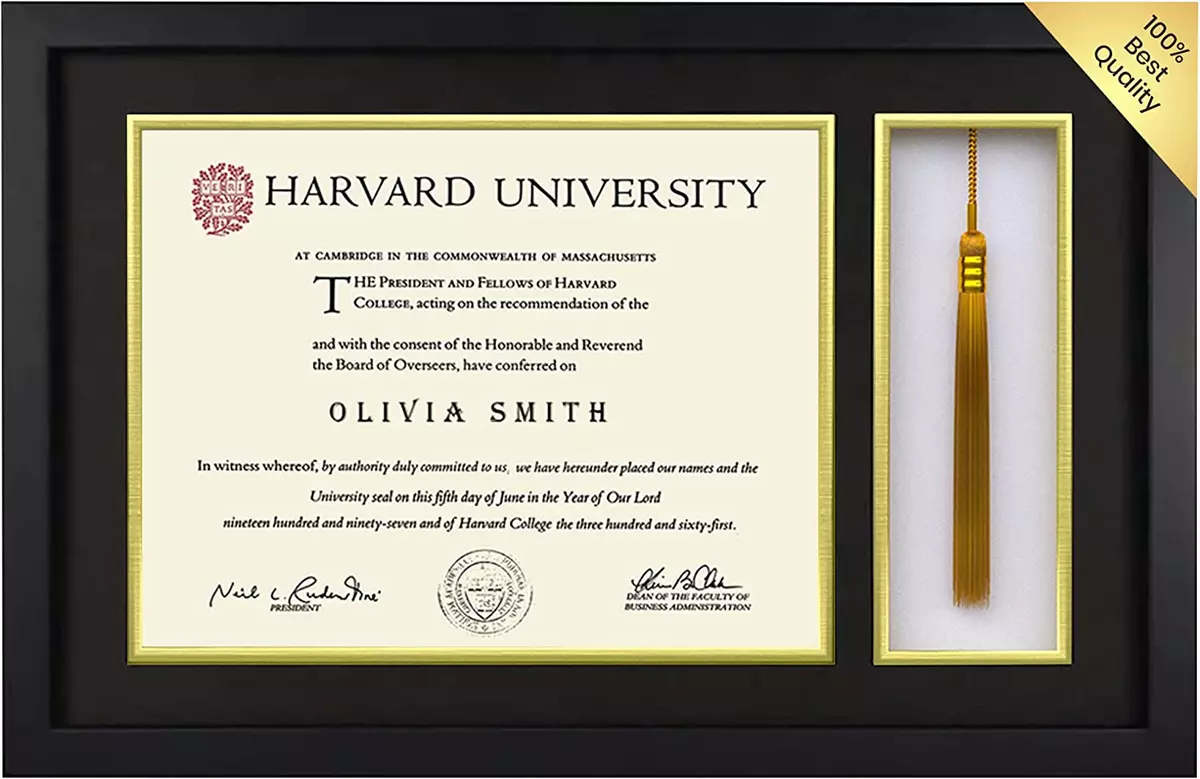 Harvard Diploma Frame