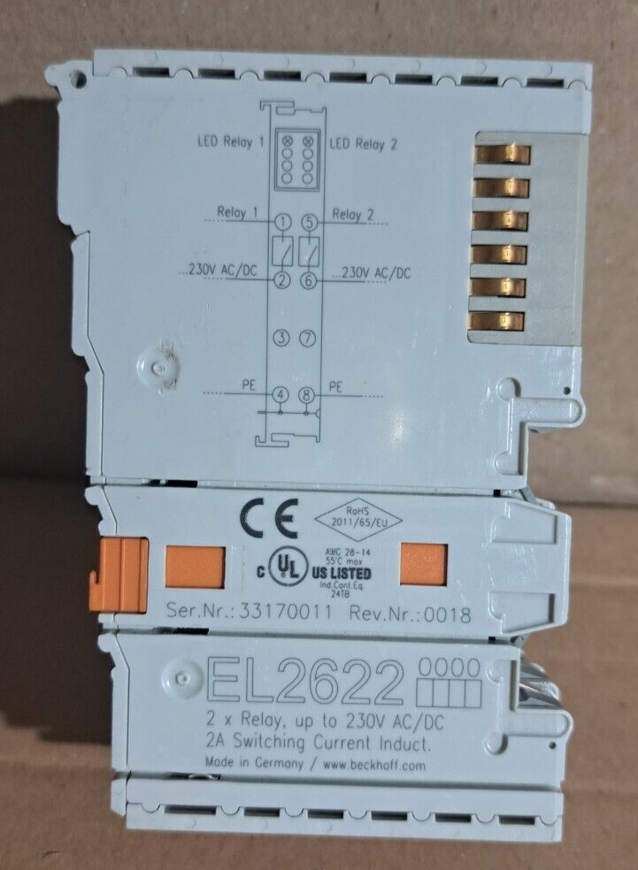 BECKHOFF EL2622 EtherCAT Terminal 1 PCS #AD1612# | eBay