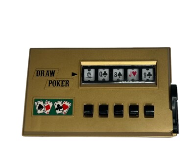 Vintage 70's WACO Draw Poker Battery Game Japan Perfect Condition Works ...