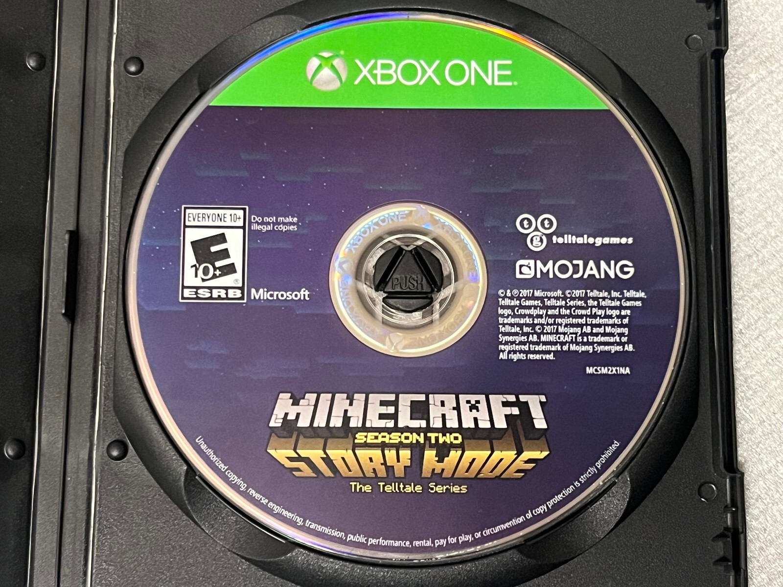 Minecraft Story Mode Season Two Microsoft Xbox One Disc ONLY Good Shape ...