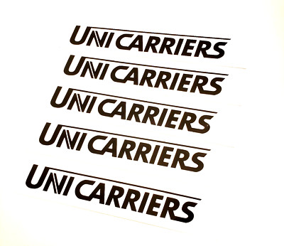 Uni Carriers Forklift Decals Stickers 14" GLOSS BLACK set of (5) FAST ...