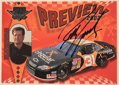 NASCAR Driver ROBBY GORDON Autographed Signed 2002 WHEELS #68 Card | eBay