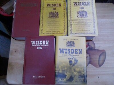 Wisden Cricketers Almanack X 5 - Job Lot - Collection - John Wisden ...
