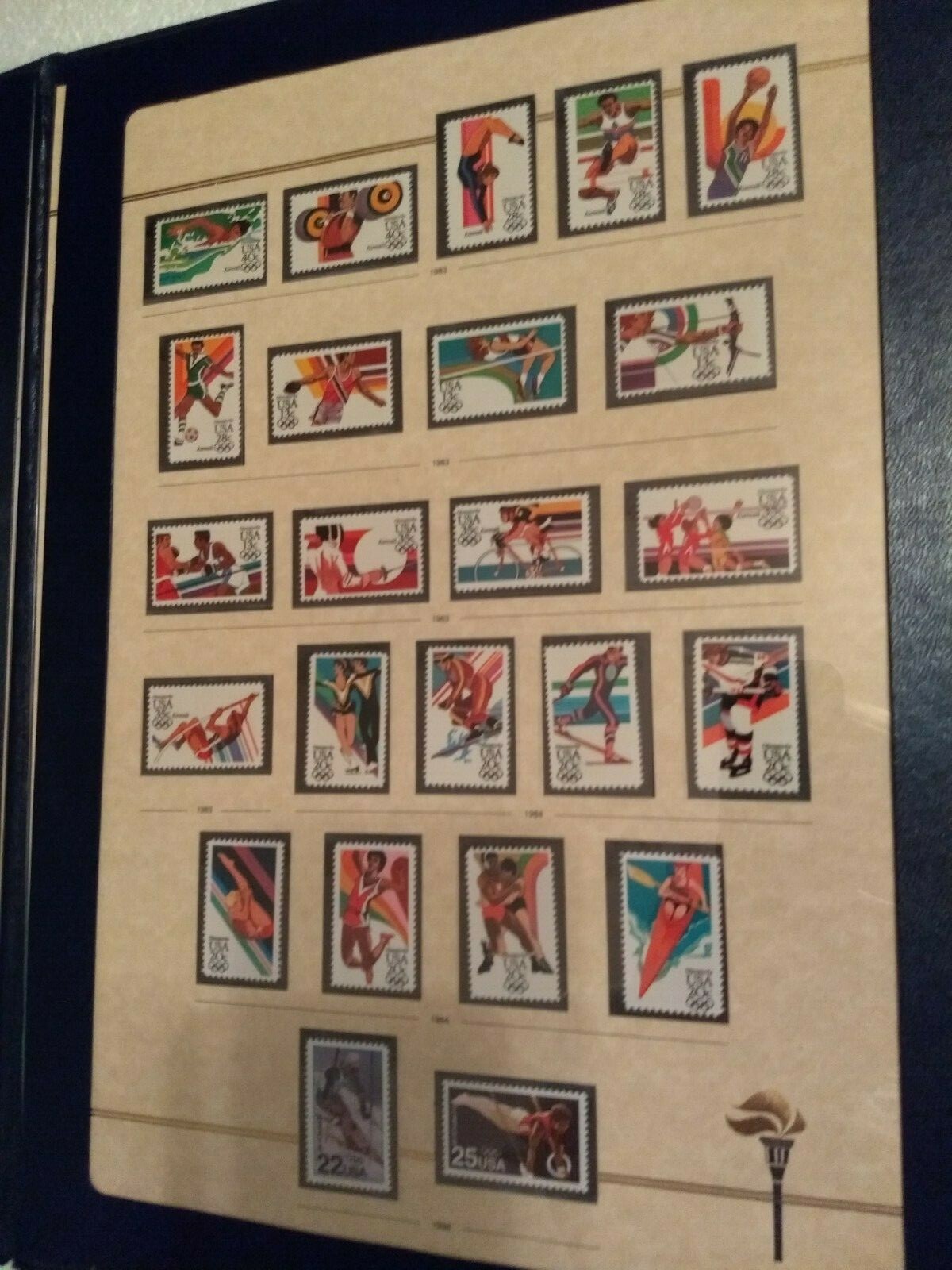 THE OFFICIAL U. S. OLYMPIC COMMITTEE STAMP COLLECTION - Franklin Mint ...
