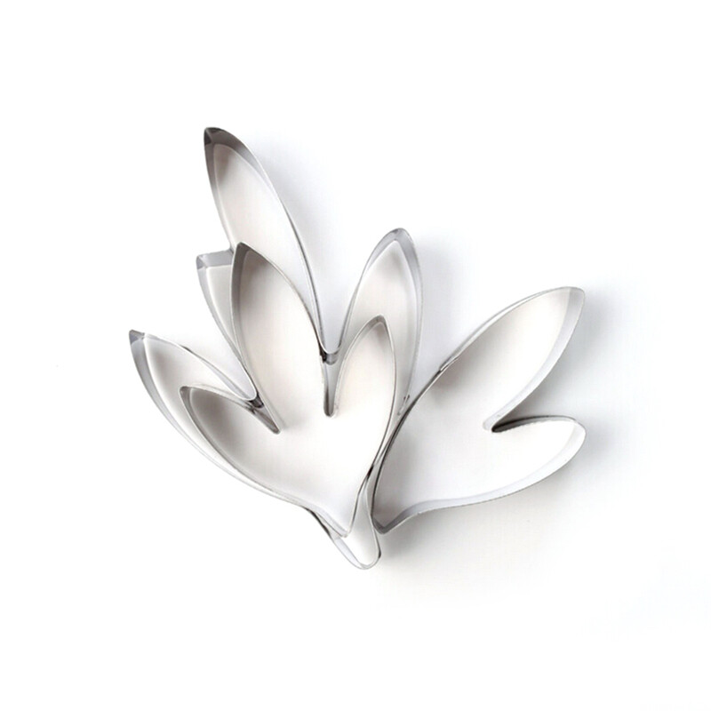 Fondant Cake Decoration Stainless Steel Tools Peony Flower Leaves ...