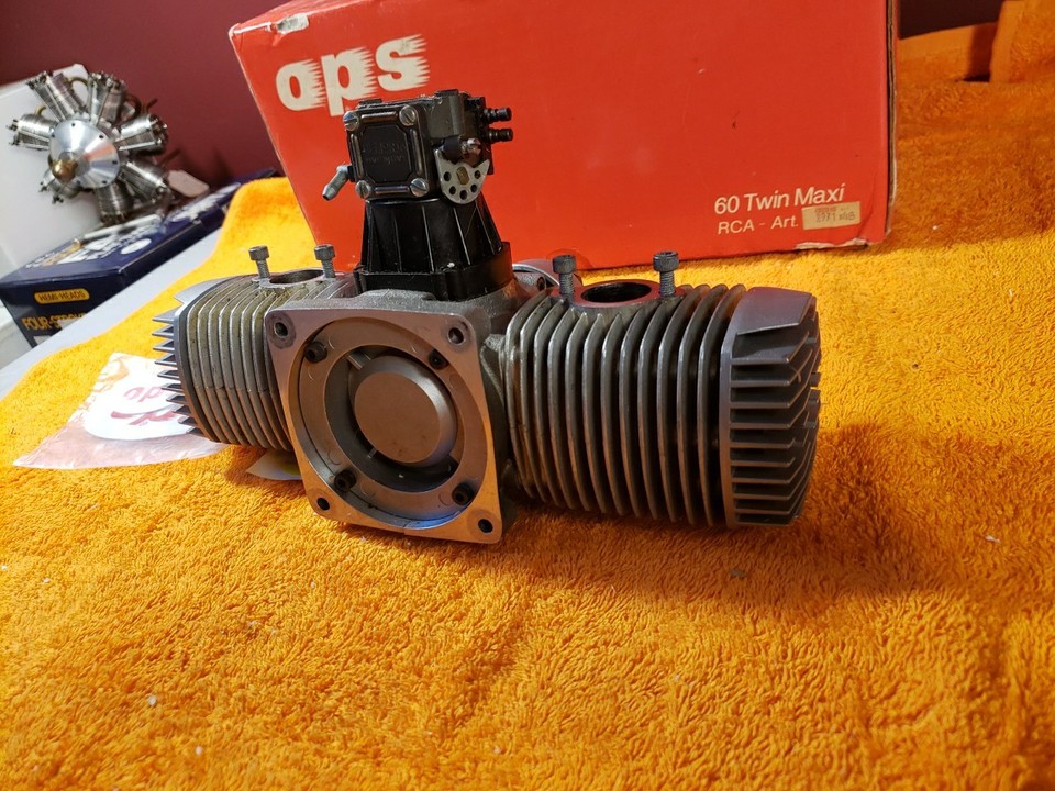 OPS Engine - OPS 60 Twin Maxi - Opposed Twin 60 RC Motor - NIB - KIK25 ...