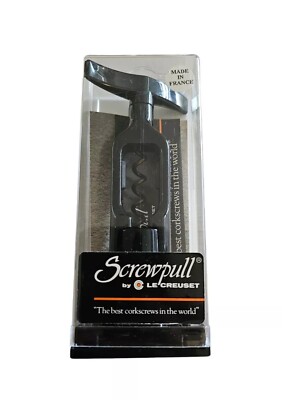 Le Crueset ScrewPull Corkscrew Wine Bottle Opener Table Model Black | eBay