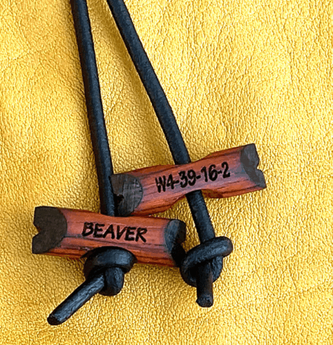 BSA Wood Badge Exotic Orange Wood 2 Beads | eBay