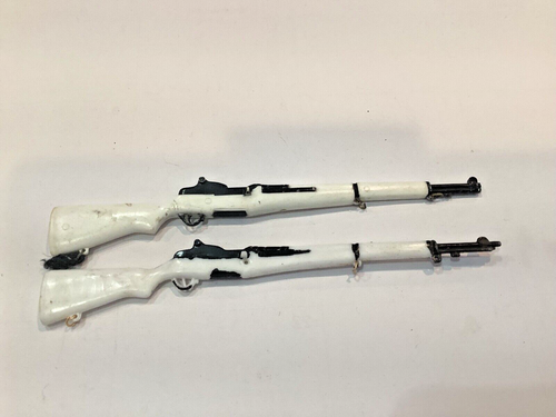 Vintage 1960's 12" GI-Joe white M1 Garand rifles dress parade Hasbro | eBay
