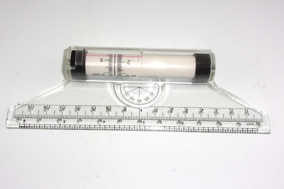 Ruler Compass Protractor All In One ROLL O RULER 6" | eBay