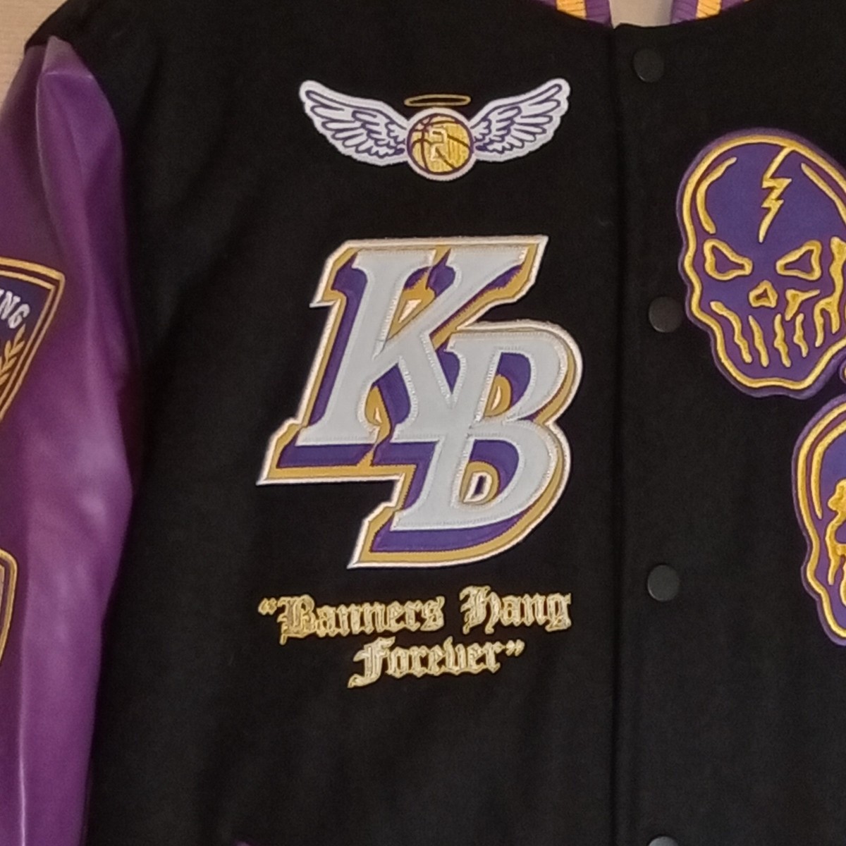Kobe Bryant Varsity Jacket Band X Staples Center Black Kobe Bryant Varsity Jacket Band X Staples Center Black