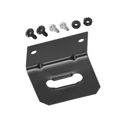 4-Flat Trailer Wiring Mounting Bracket Fits 4-Pole Connectors w/ Self ...