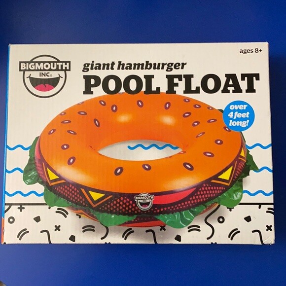 Giant Cheeseburger Pool Float This Inflatable Cheeseburger Pool Was