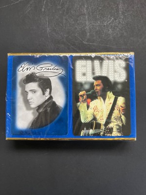 Elvis Presley Collectible Playing Cards 2 Deck Set Sealed Blue Box ...
