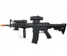 Wellfire D92H M4 RIS Electric Airsoft Rifle with Accessories - Black ...