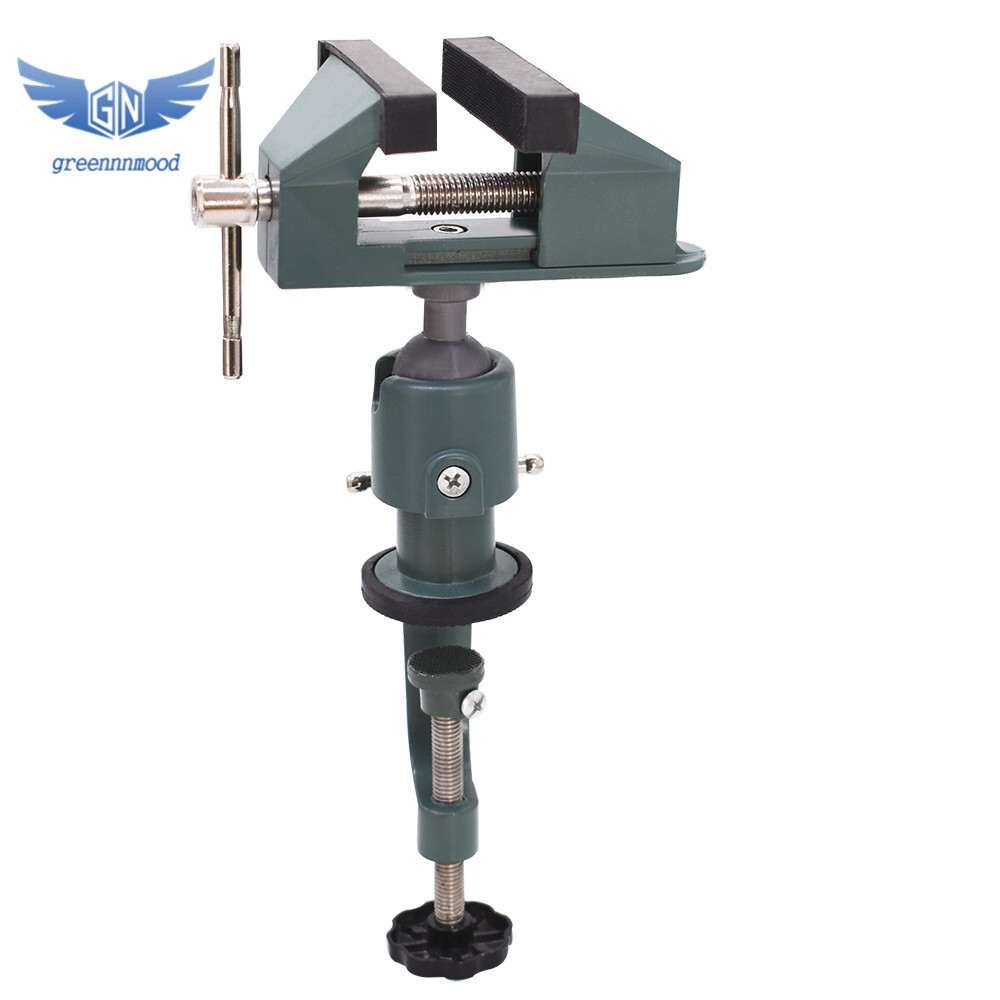 Universal Table Vise 3" Aluminum Swivel 360° Rotating for Holding Small ...