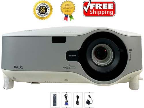 NEC NP3250W 3LCD Projector 4000 Lumens Wireless HD 1080i HDMI-adapter ...