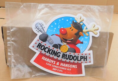 Hardy & Hansons Rocking Rudolph Ale Pump Clip Front, Elvis Style ...