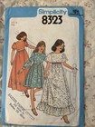Vintage Simplicity 8323 Girl’s Dress 2 Lengths 3 Sleeves Size 12 | eBay