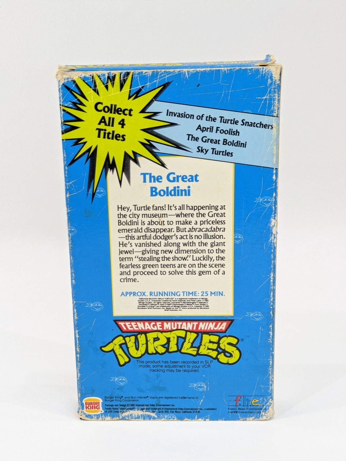 Burger King Kids Club TMNT The Great Boldini VHS | eBay