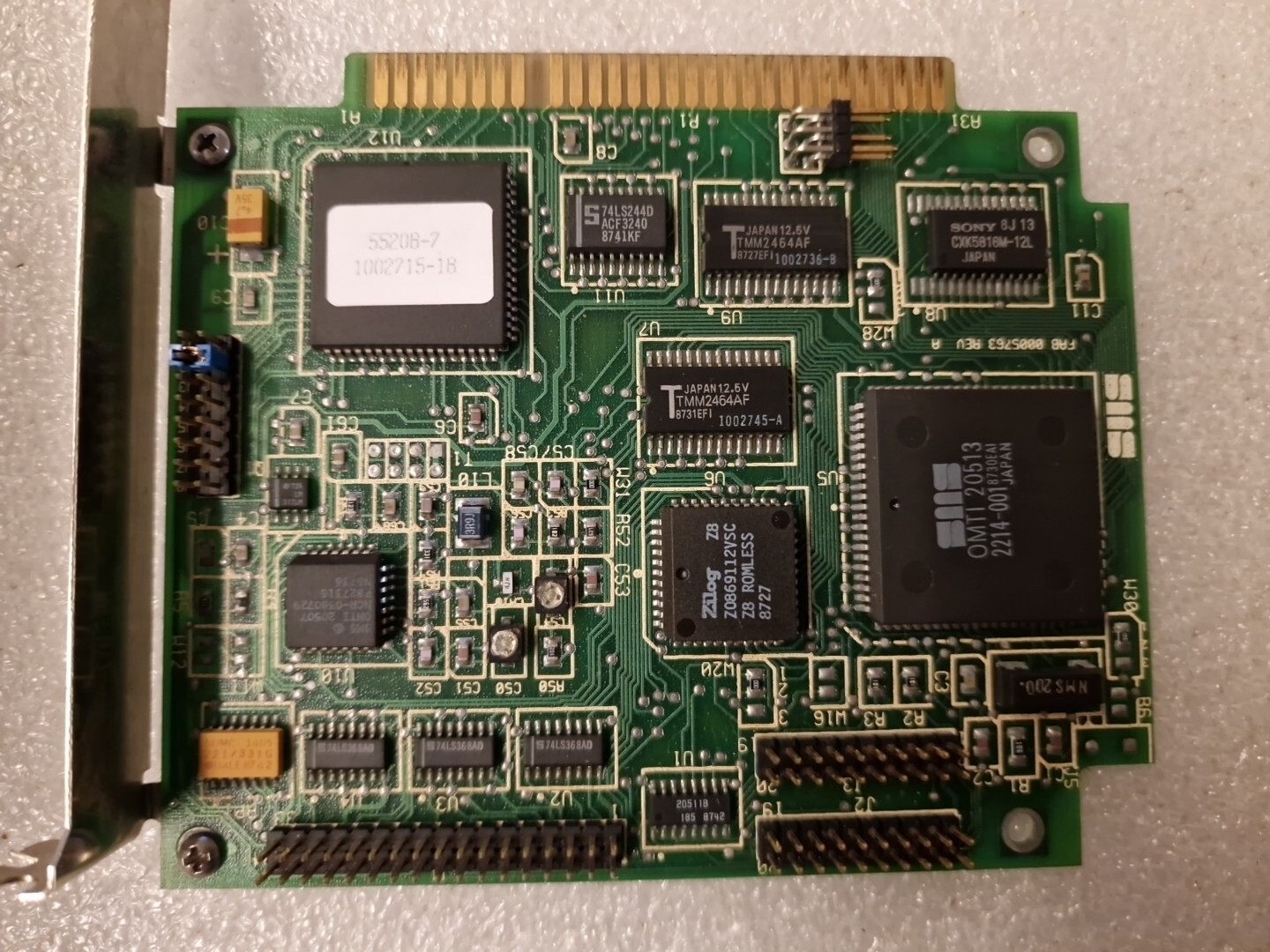 SIIS 5520B-7 MFM OMTI 20513 Hard Drive Controller 8 bit ISA IBM PC XT ...