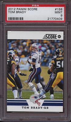 2012 PANINI SCORE 158 TOM BRADY PSA 9 Mint | eBay