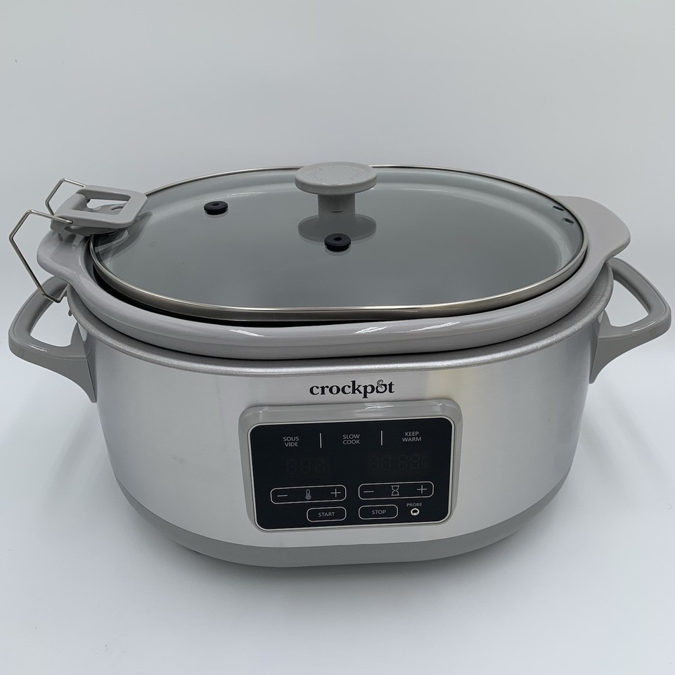 Crockpot Slow Cooker 7-Qt Cook & Carry Programmable w/ Sous Vide | eBay