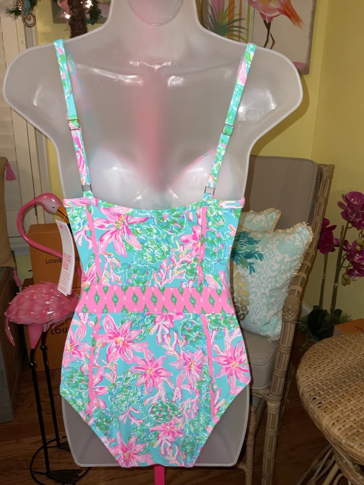 Lilly Pulitzer NWT Palma One-Piece Swimsuit So Shellegant Size 4,12,16 ...