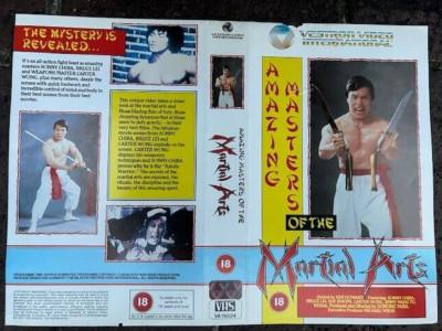 Original Vintage Rare UK Amazing Masters of Martial Arts VHS Sleeve ...