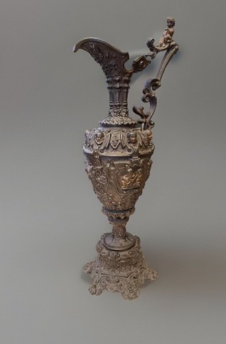 Large Antique Cast Ewer/Pitcher Clock Garniture | eBay