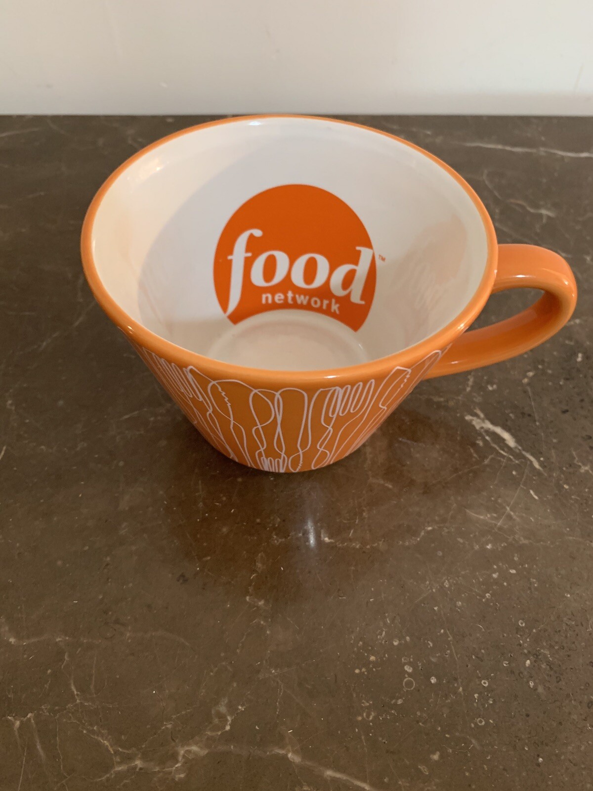 Food Network Coffee ,Tea, Coco Mug Orange And White Logo Great Souvenir ...