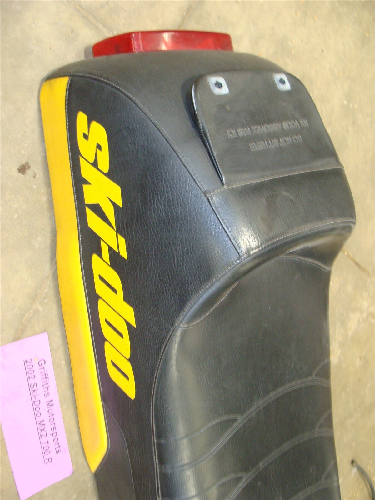 2002 SKI-DOO MXZ-700R zx complete seat base cover foam trunk taillight ...