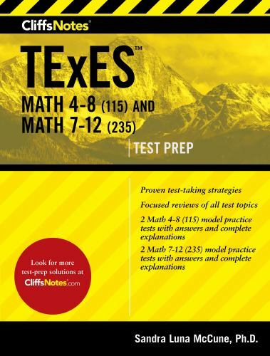 CliffsNotes TExES Math 4-8 [115] and Math 7 9780358129981 | eBay