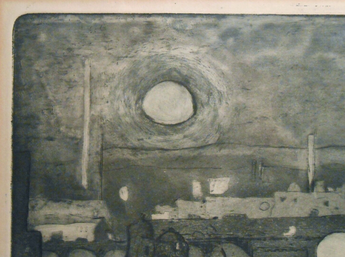 ISABELLA BANKS MARKELL (USA 1891-1980) 'BOSTON' B/W AQUATINT PRNT #4/50 ...