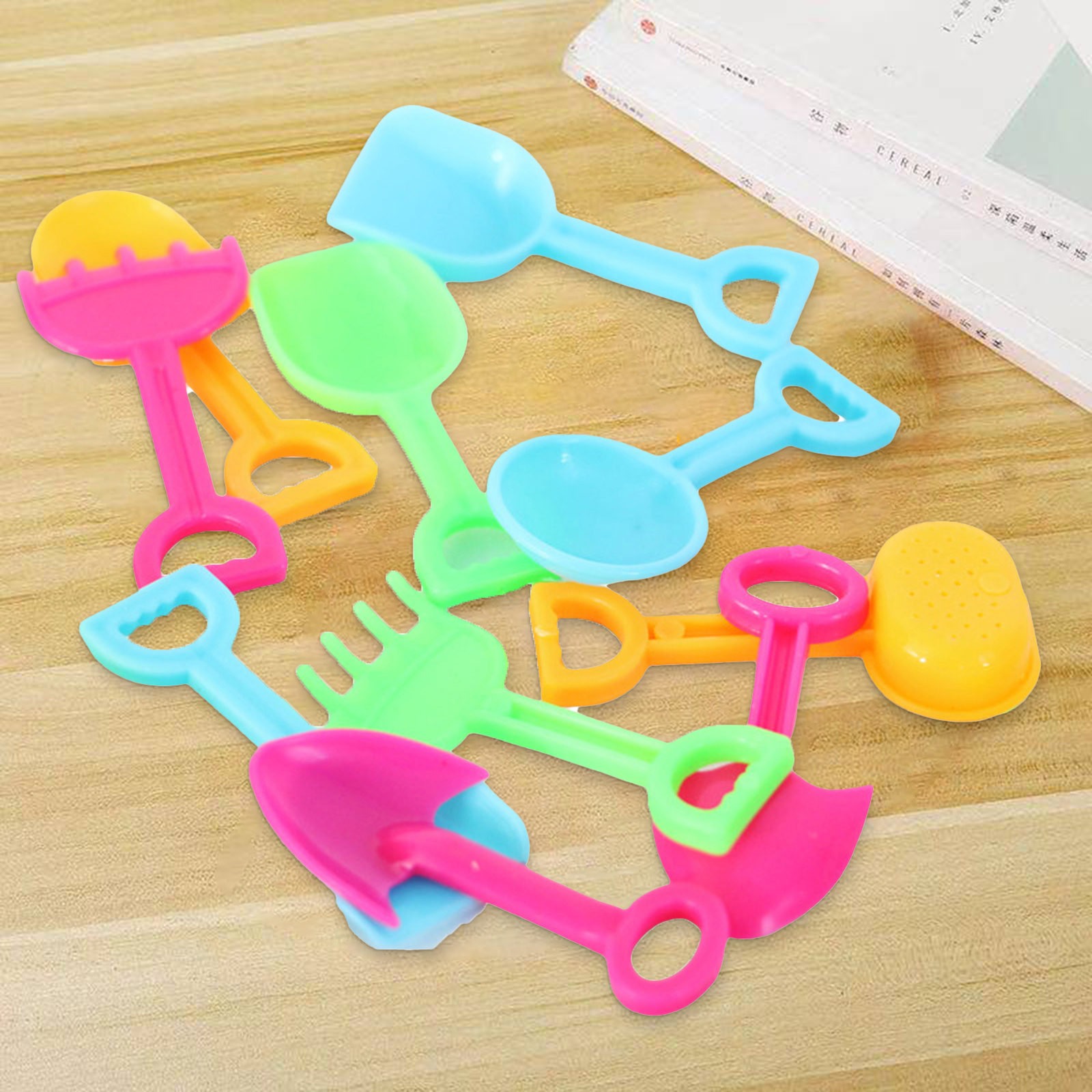 10pcs 1/12 Mini Beach Toys Smooth Surface Photo Prop Dollhouse Shove ...