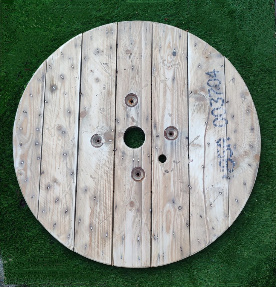 *Great Table Top /Cable Reel/Spool End/Garden -Upcycling-WITHOUT LEGS ...