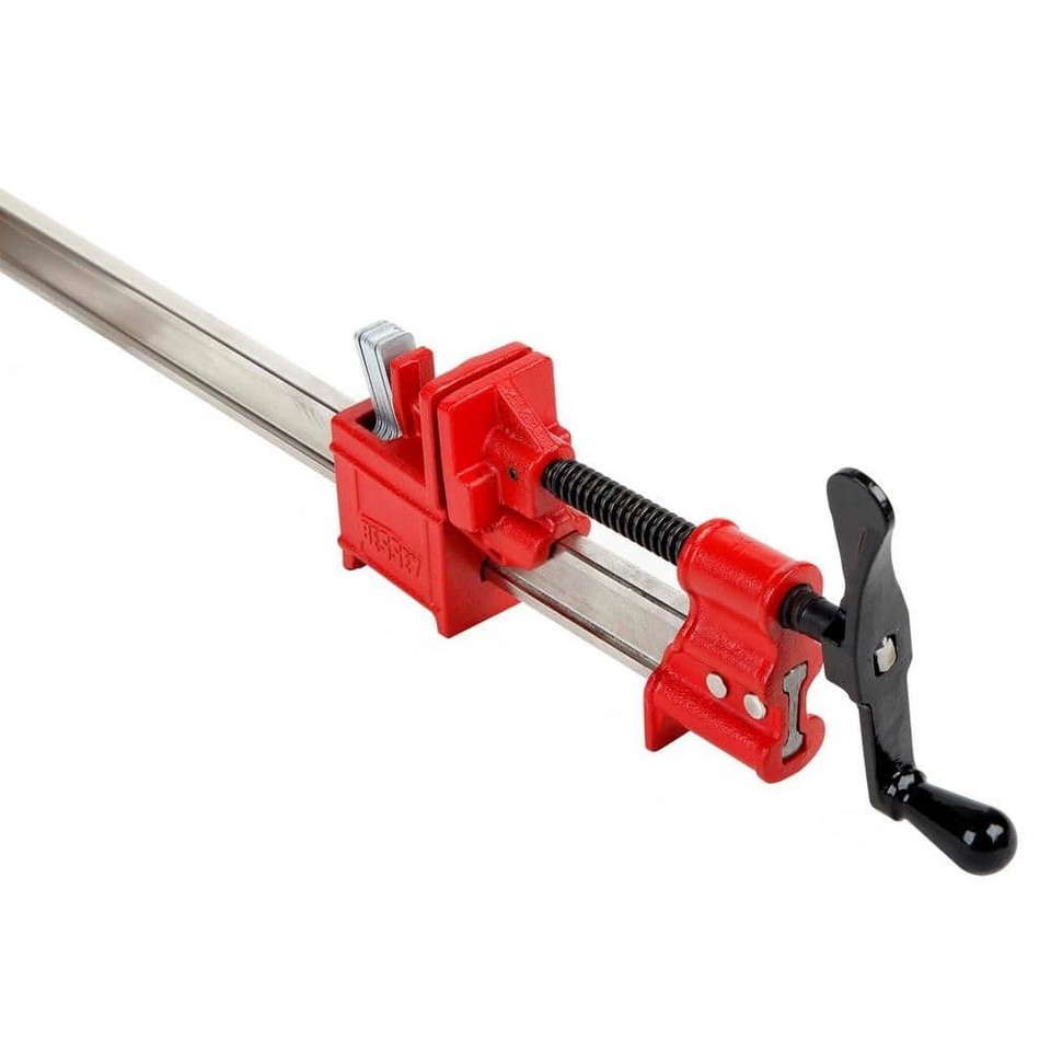 Bessey Bar Clamp 48 in. Capacity Heavy-Duty Industrial 2.1 in. Throat ...