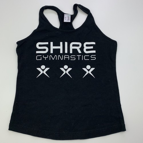 Girls size 4, RAMO, black cotton singlet top, gymnastics, GUC | eBay ...