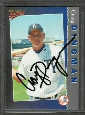 1998 Multi-Ad Sports Tampa Yankees #11 Craig Dingman Signed Autograph ...