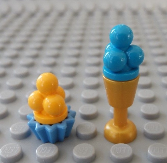 NEW Lego Minifig Food Kitchen Pair of Deserts Treats Ice Cream | eBay