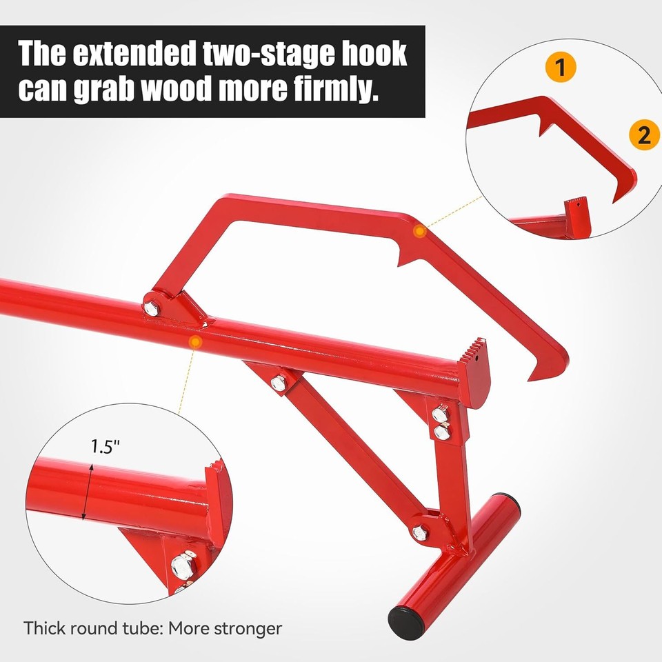 51" Steel Timberjack TimberJack Tool Log Lifter Roller Log Cant Hook ...