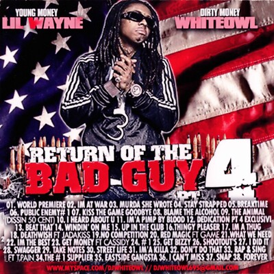 DJ WHITEOWL RETURN OF THE BAD GUY 4 LIL WAYNE MIXTAPE MIX CD | eBay