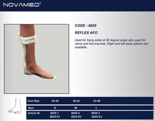 NOVAMED Peroneus Schiene Einstellbare Fuß Drop Orthese Knöchel ...