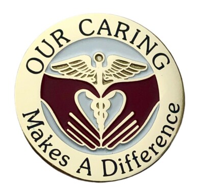 Our Caring Makes a Difference Caduceus RT PT OT CNA Nurse Lapel Pin ...