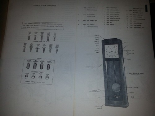 1958 IBM Time Recorder Master Clock Parts Listing (BOM) - Digital File ...