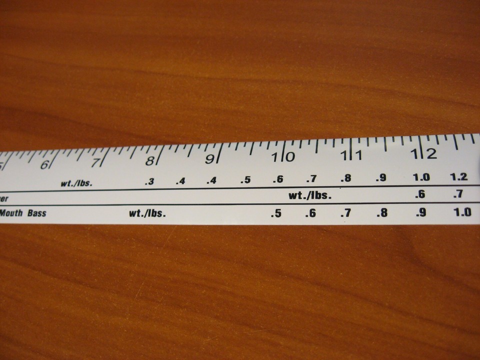 Anglers Choice 60" White Self Adhesive Boat Ruler / Instant Fish ...