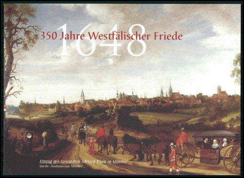 GERMAN POST ANNIVERSARY-CARD 1998 WESTPHALIAN PEACE HORSE PFERD m2876 ...