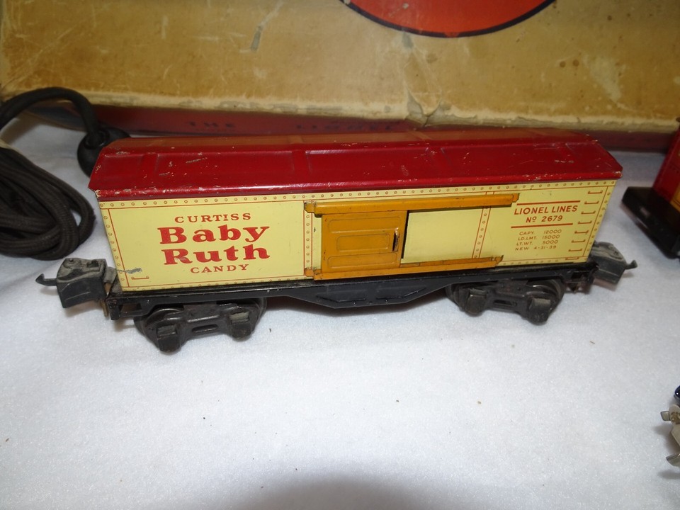 Vintage Lionel JR 1055 Prewar Freight Train Set w'Transformer and RED ...